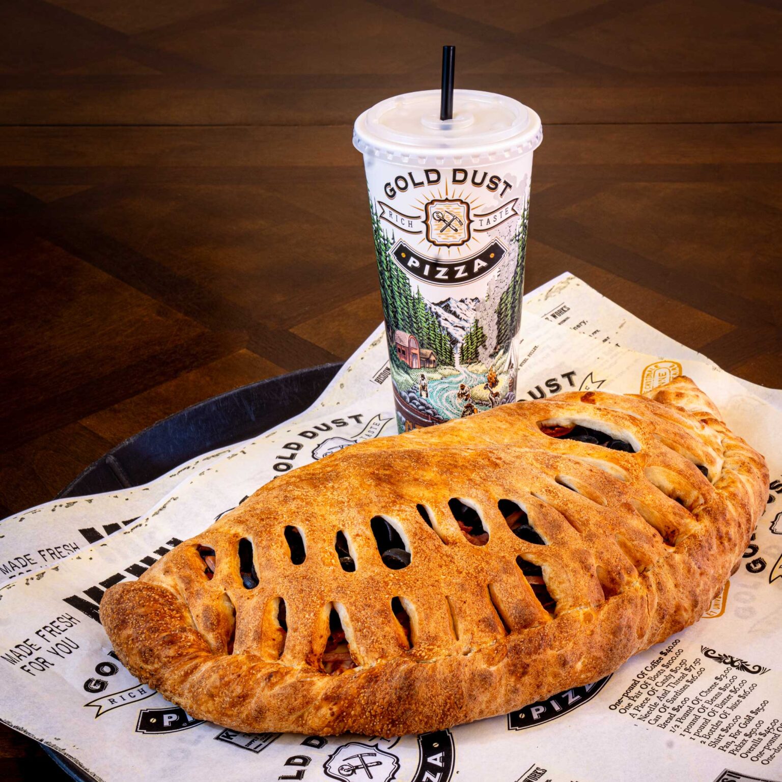 Our Menu - Handcrafted Pizzas, Calzones, and More | Gold Dust Pizza
